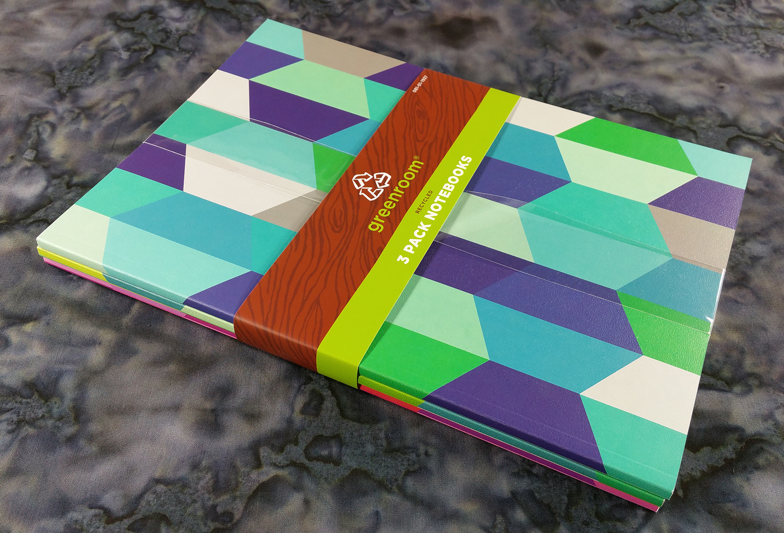 Greenroom Recycled Notebooks with Packaging
